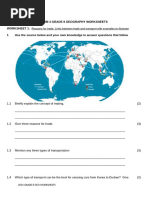 Geography 8 Note Booklet Grade 8 | PDF | Atmosphere Of Earth | Night
