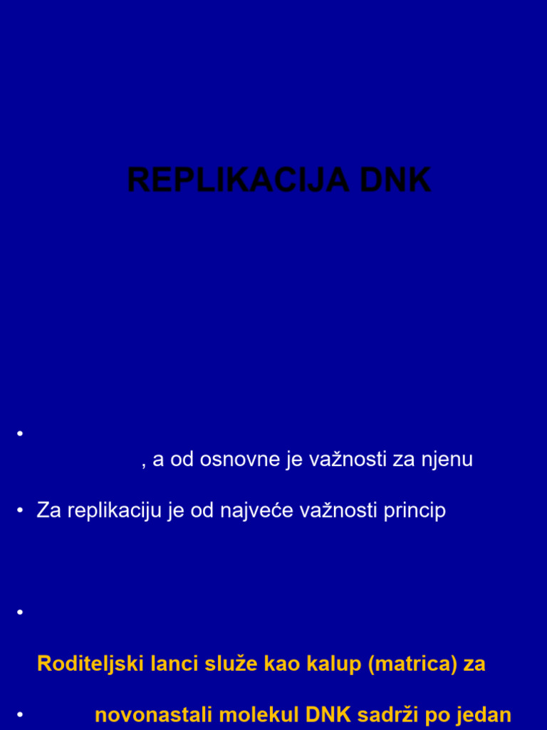 3 - DNK Replikacija ! | PDF