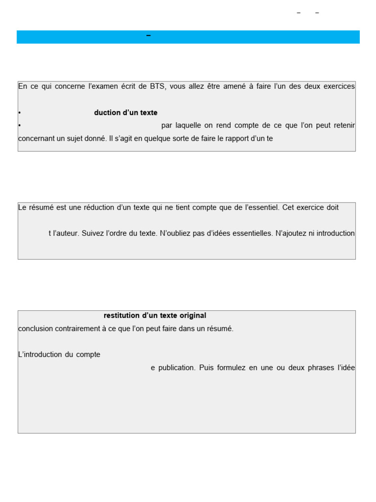 Metodología-2 - Rédiger Un Résumé Un Compte-Rendu | PDF