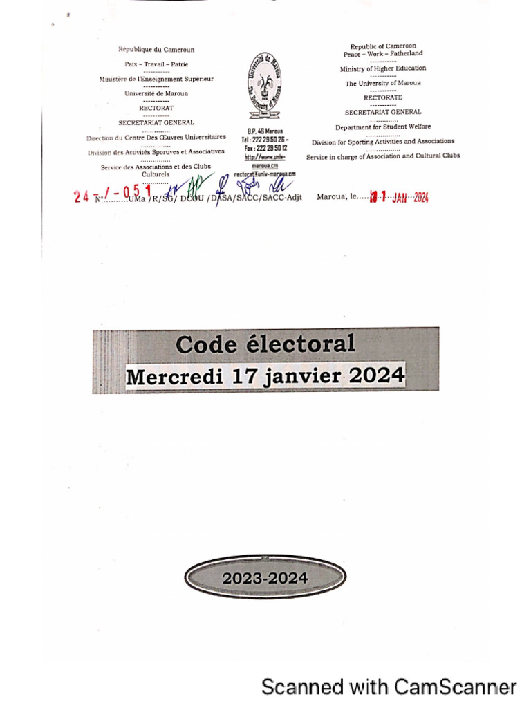 Code Électoral UMA | PDF