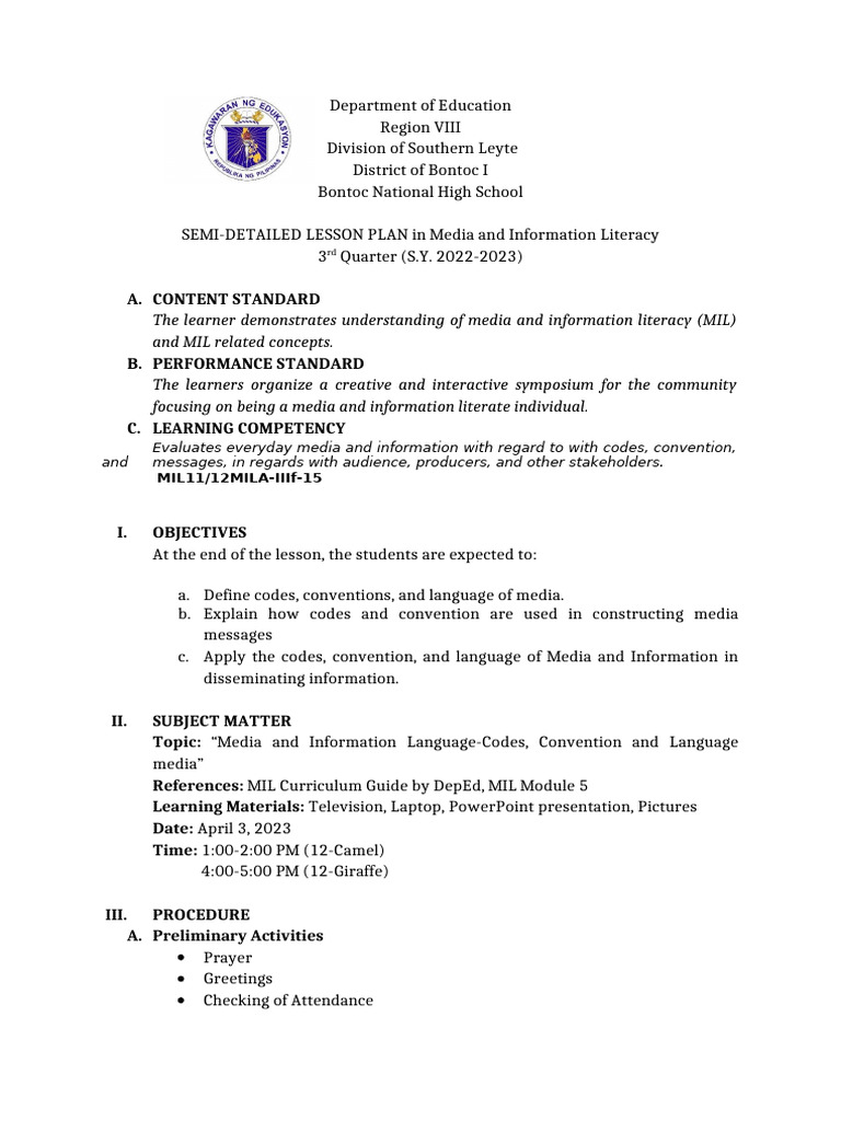 LP 3 - Codes, Convention | PDF