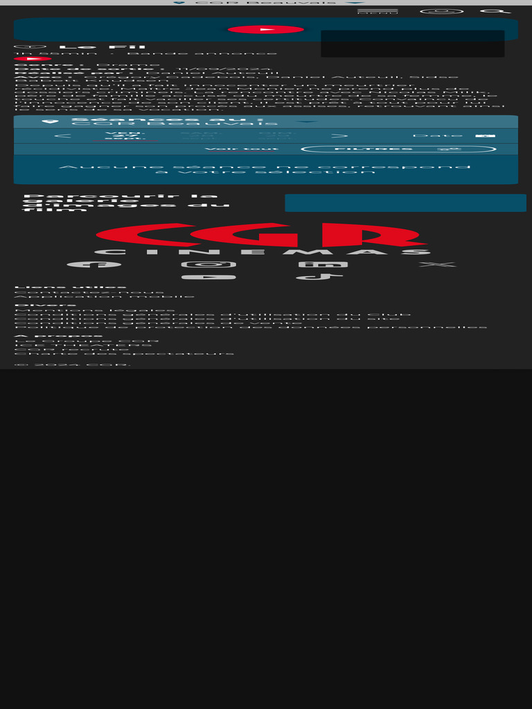 CGR Cinémas Films À L'affiche, Horaires - CGR Cinémas | PDF