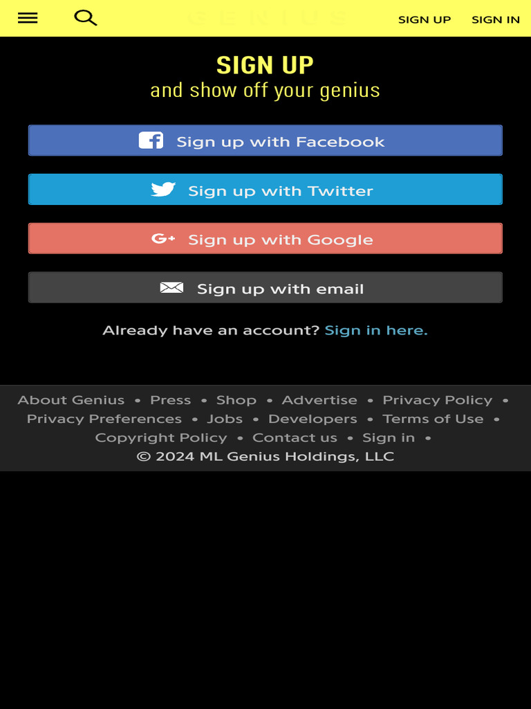 Sign Up! Genius | PDF