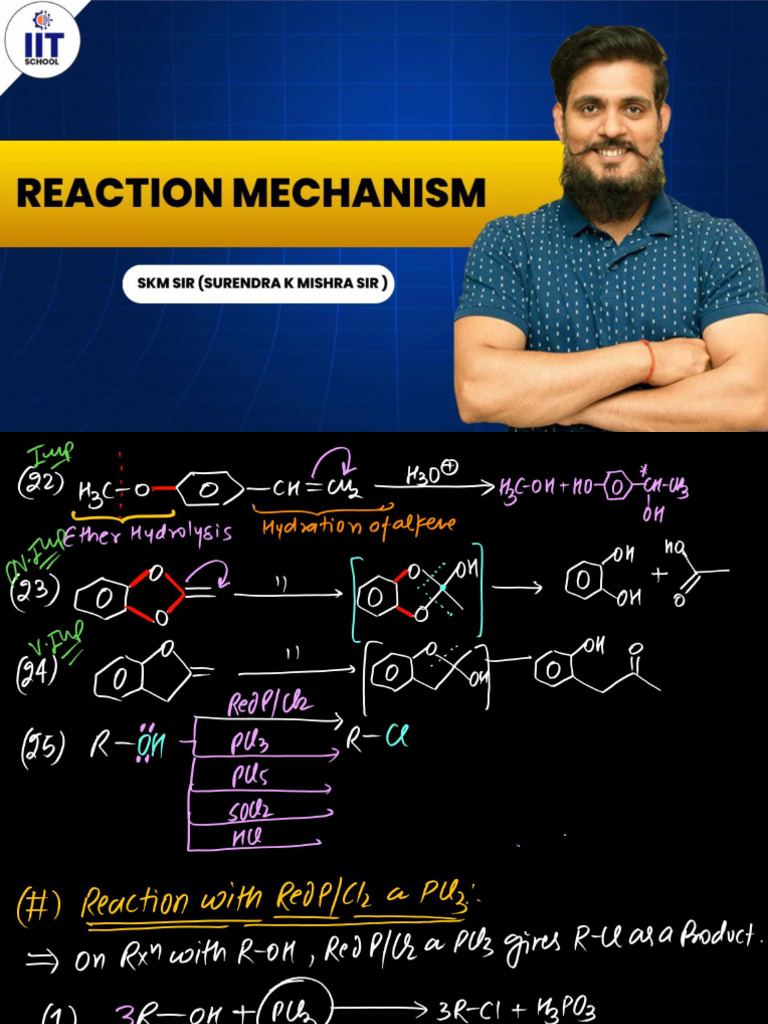 Reaction Mechanism _ L-21 (Class Notes) _ SN-NGP _ SNAE (4) | PDF