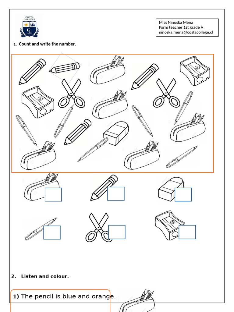 School Objects 2 | PDF