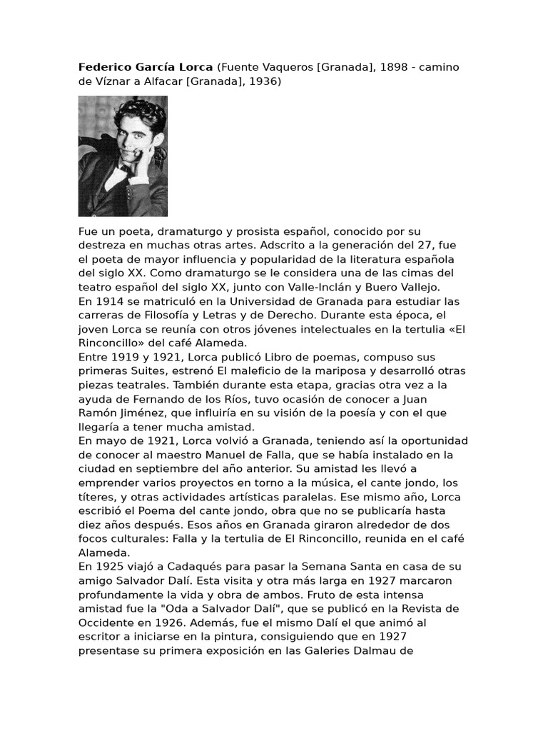 Federico García Lorca | PDF