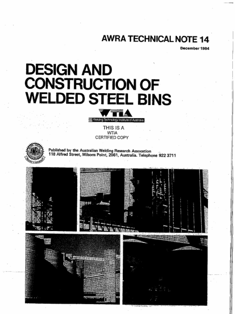 Design & Construction of Welded Steel Bins | PDF