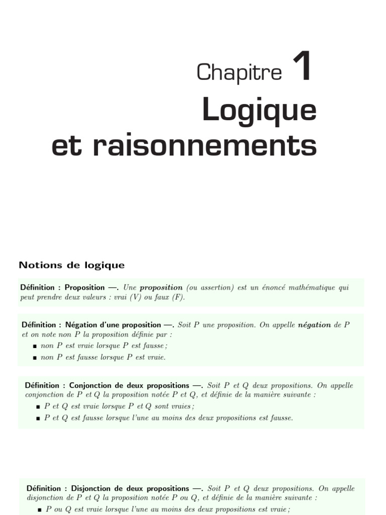 Cours logique | PDF