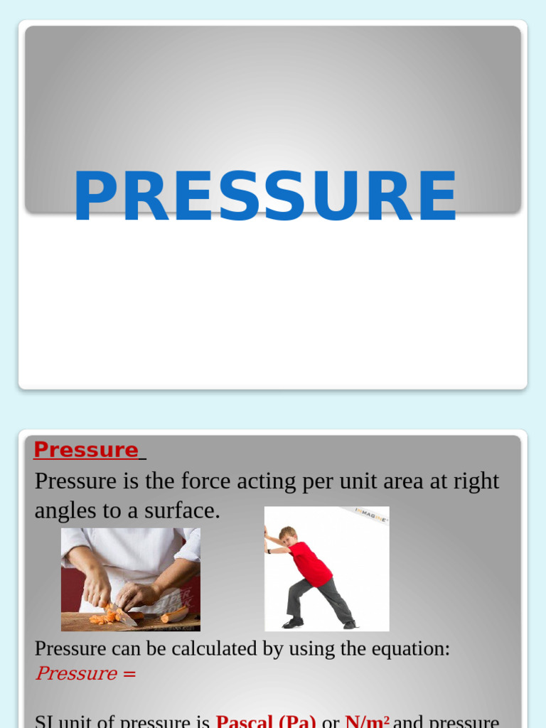 Pressure | PDF