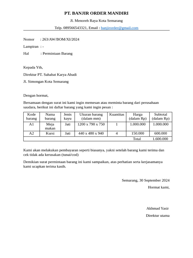 Tugas - SIA - Order Form | PDF
