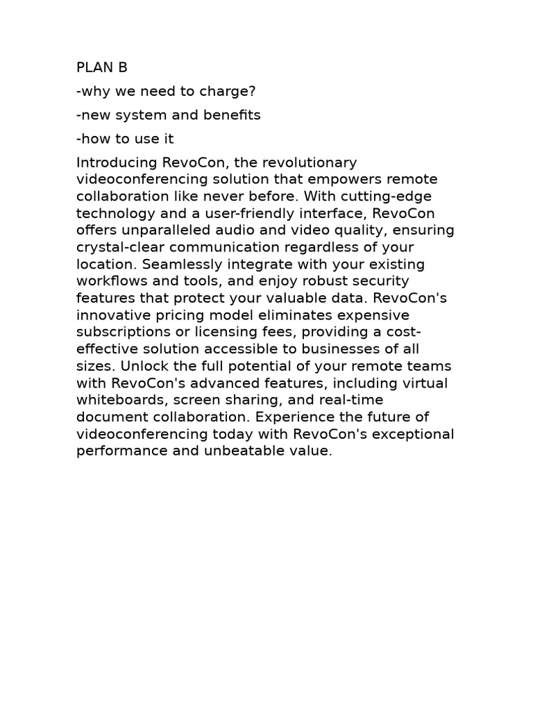 Plan B | PDF