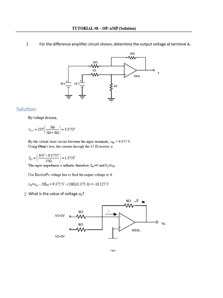 Solution Tutorial 8 Fee | PDF