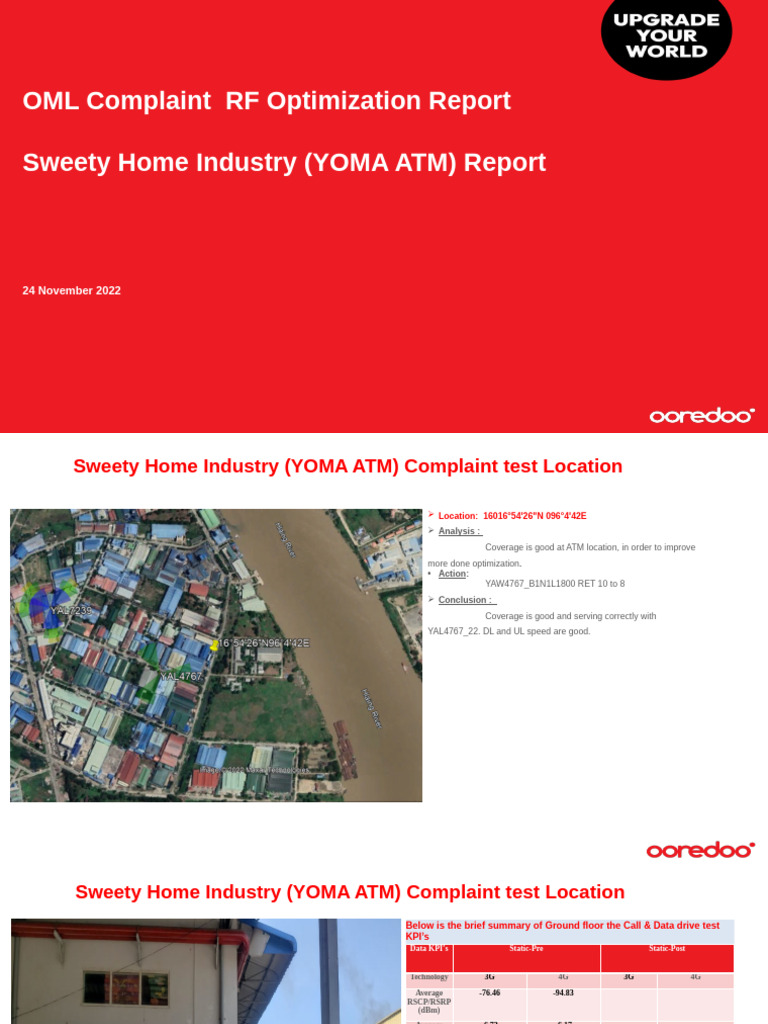 B2B Sweety Home Industry (YOMA ATM) Complaint Test Report 2411 | PDF