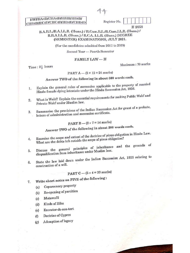 Family Law 2 | PDF