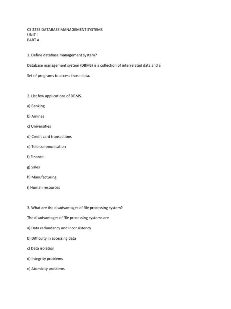 Cs 2255 Database Management Systems | PDF | Relational Model | Database Index