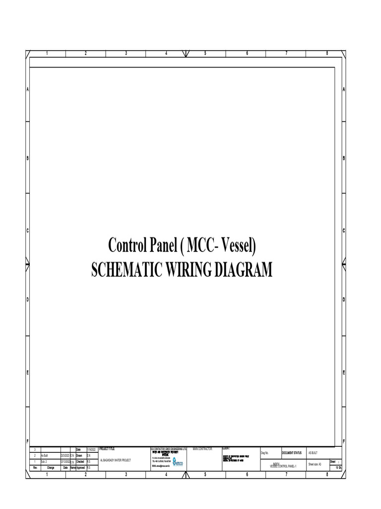MCC Vessel (1)-Wiring & Layout | PDF