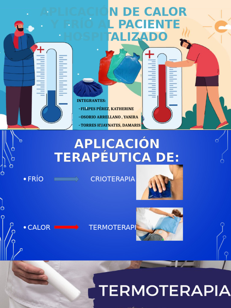Aplicación de Calor y Frio en Un Paciente Hospitalizado | PDF