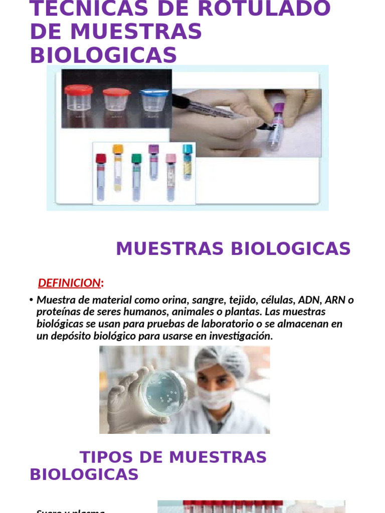 Tecnicas de Rotulado de Muestras Biologicas | PDF