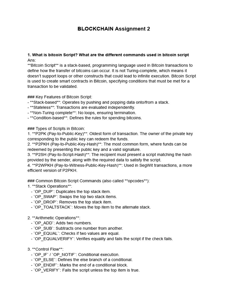 BLOCKCHAIN Assignment 2 | PDF | Bitcoin | Computers