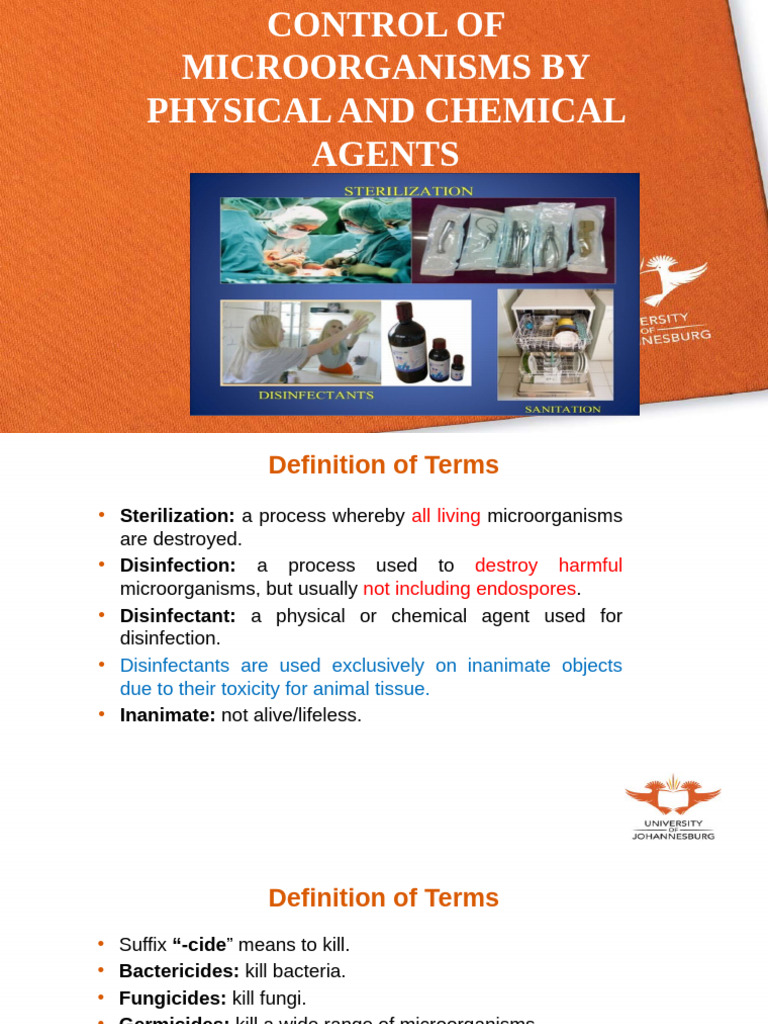 Control of Microorganisms | PDF