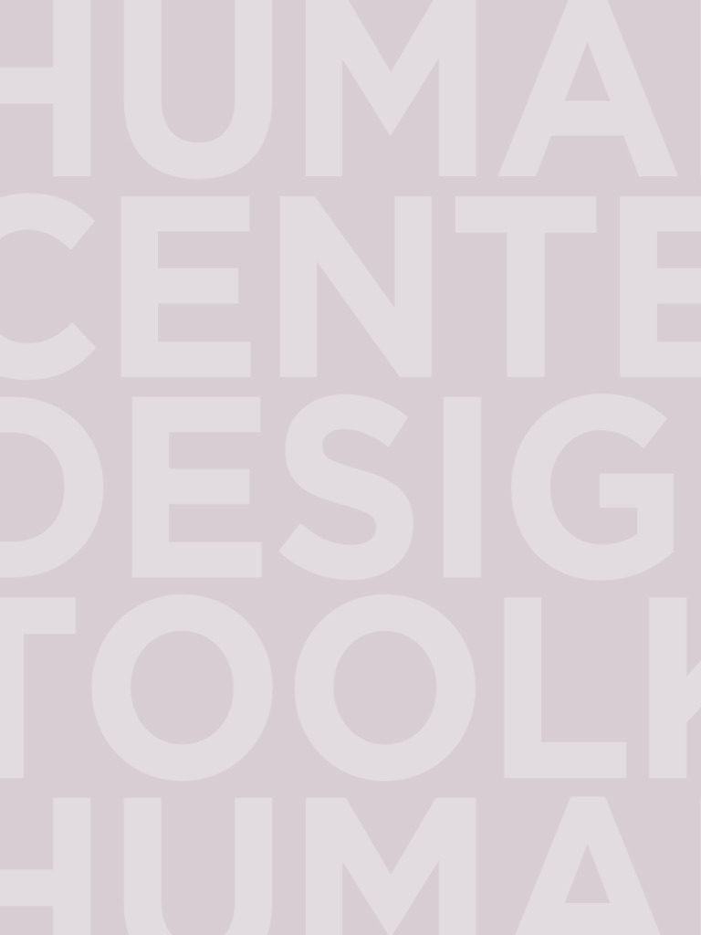 Human Centered Design - Toolkit | PDF