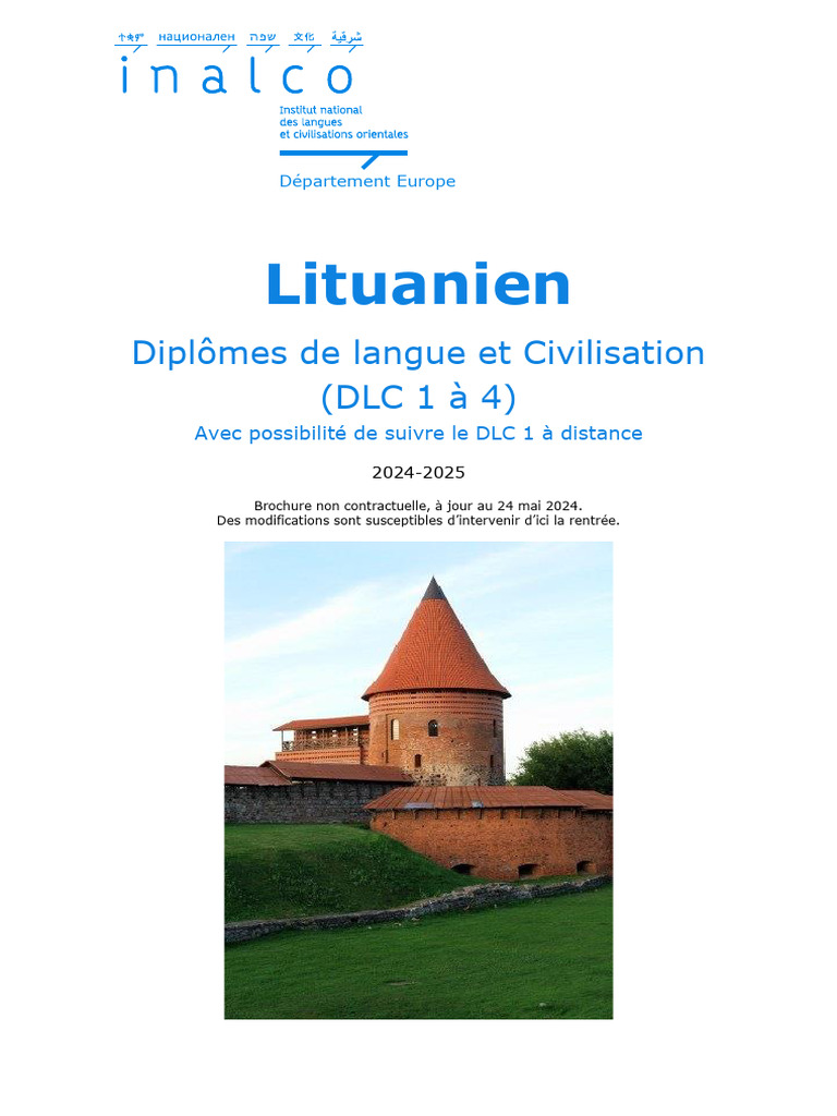 Brochure Lituanien DLC | PDF