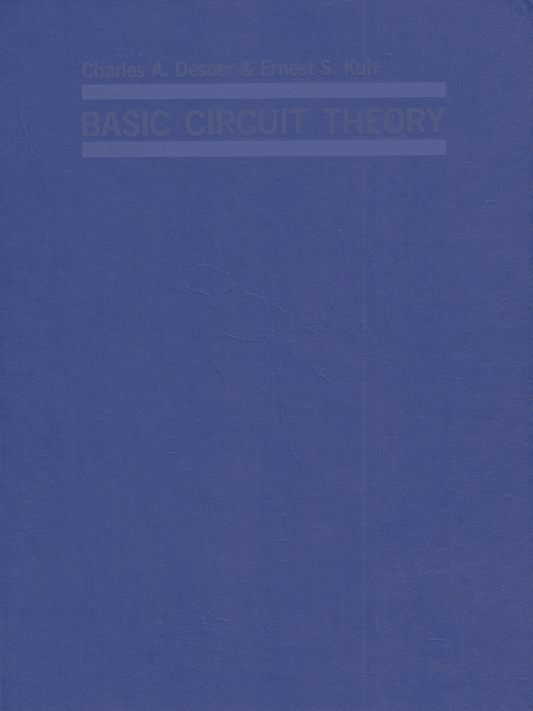 Basic Circuit Theory by Charles A. Desoer, Ernest S. Kuh | PDF