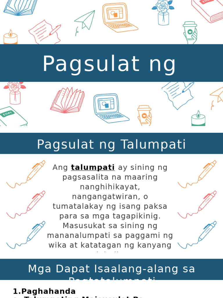Pagsulat NG Talumpati | PDF