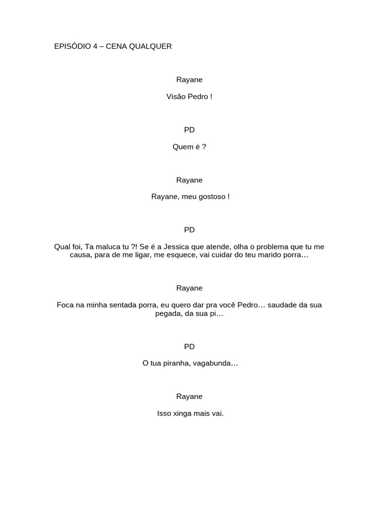 EPISÓDIO 4 - Cena PD E RAYANE | PDF