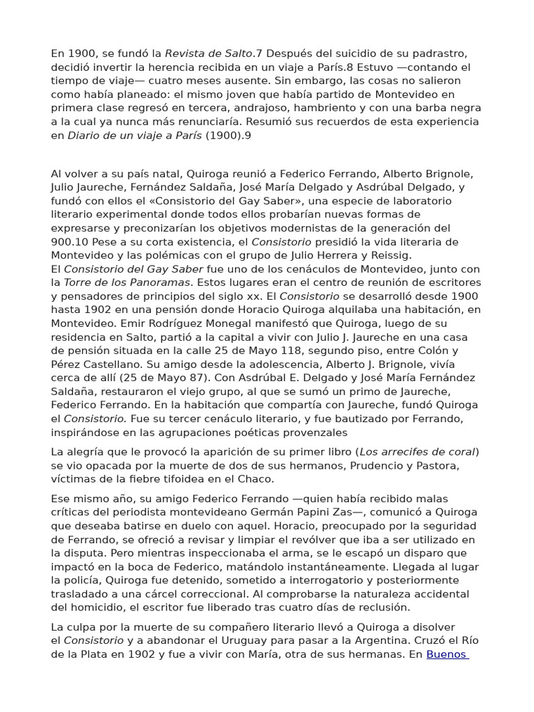 Horacio Quiroga | PDF