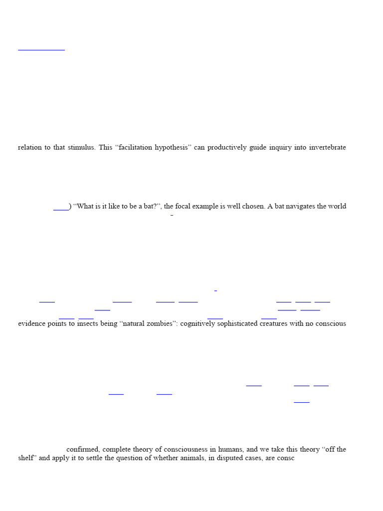 Jonathan Birch - The Search For Invertebrate Consciousness | PDF