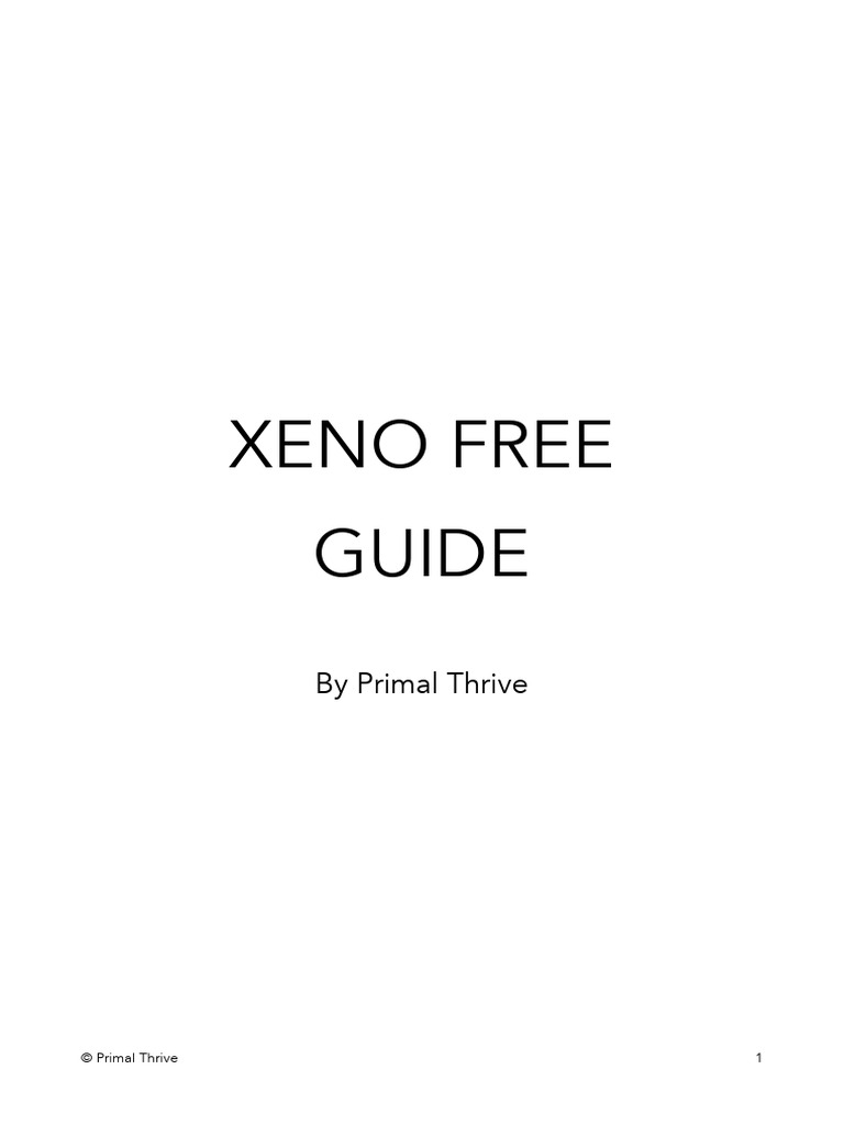 Xeno Free Guide | PDF