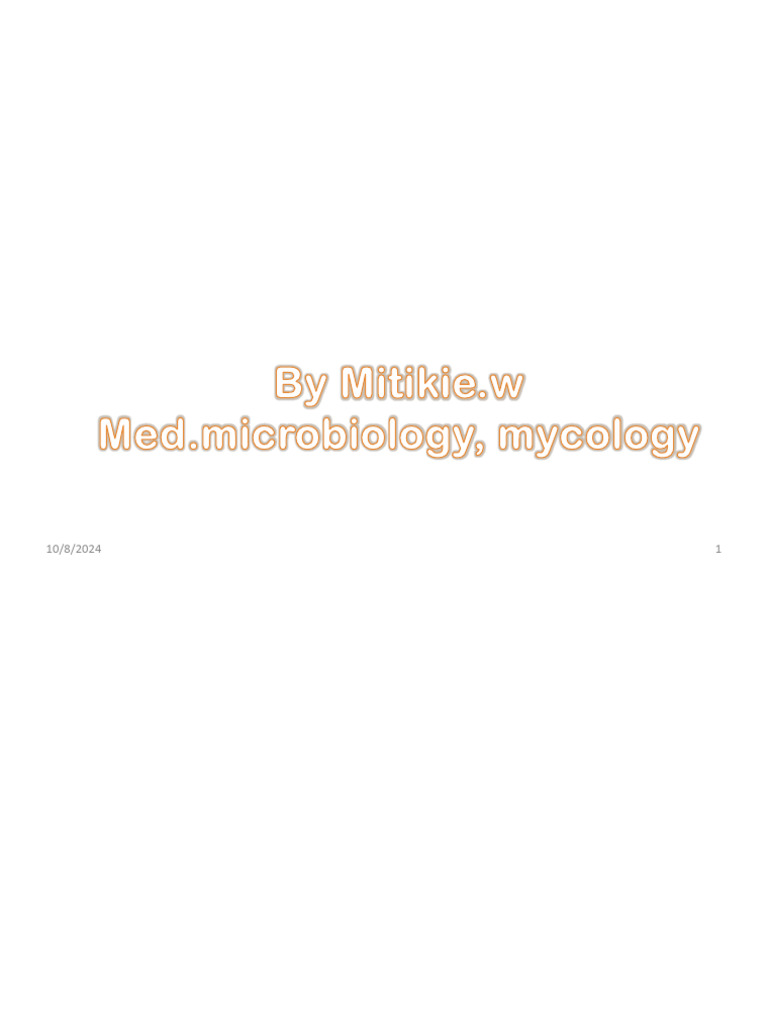 Chapter One Introdction to Mycology | PDF