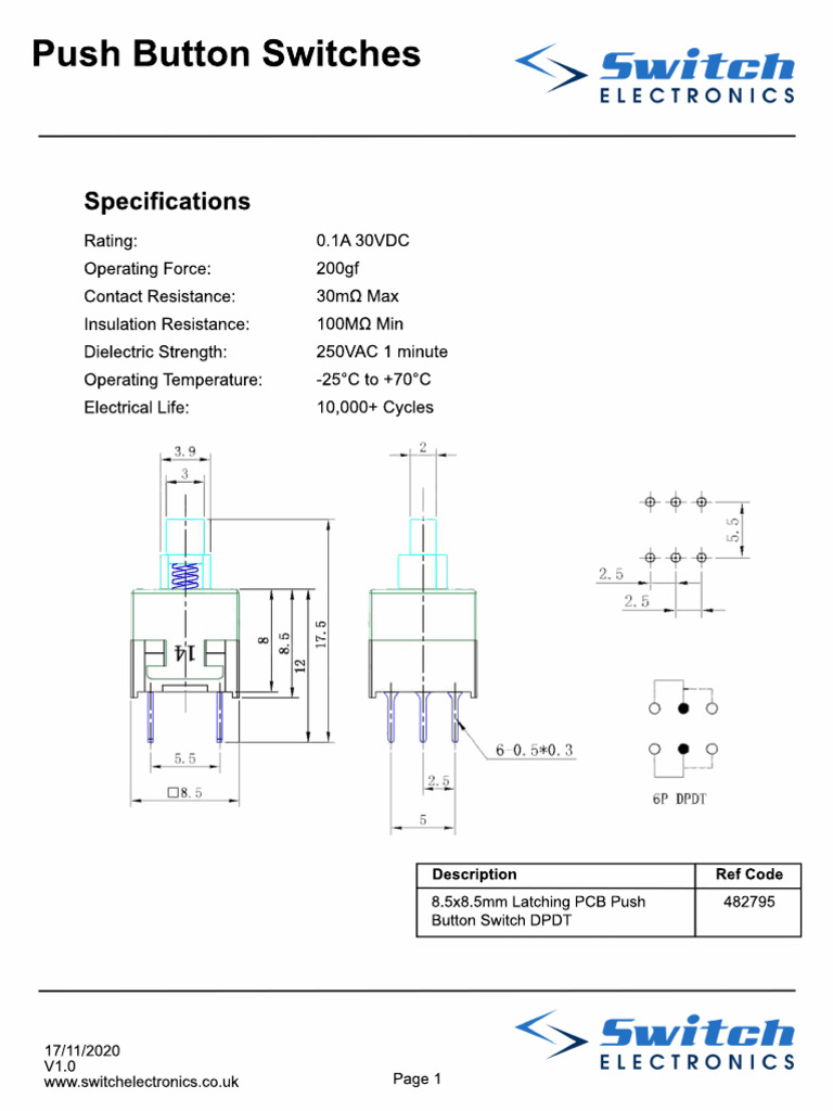 Specifications 482795 | PDF