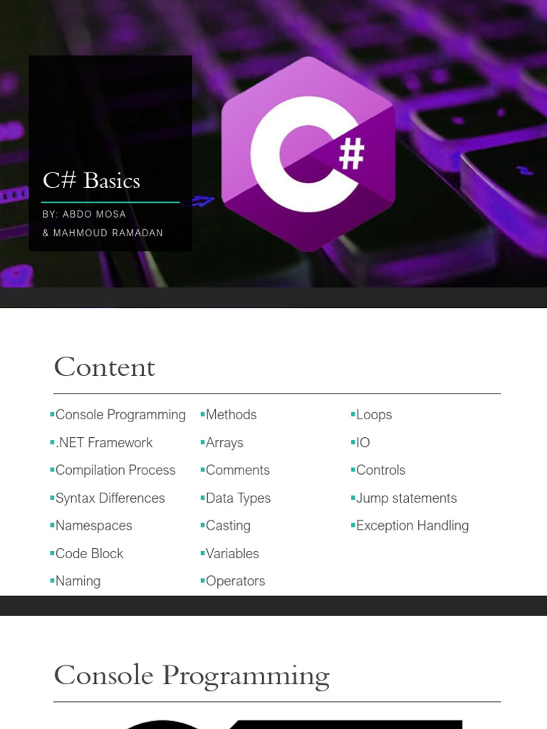 C# Basics | PDF