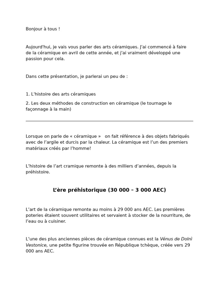 French Presentation | PDF