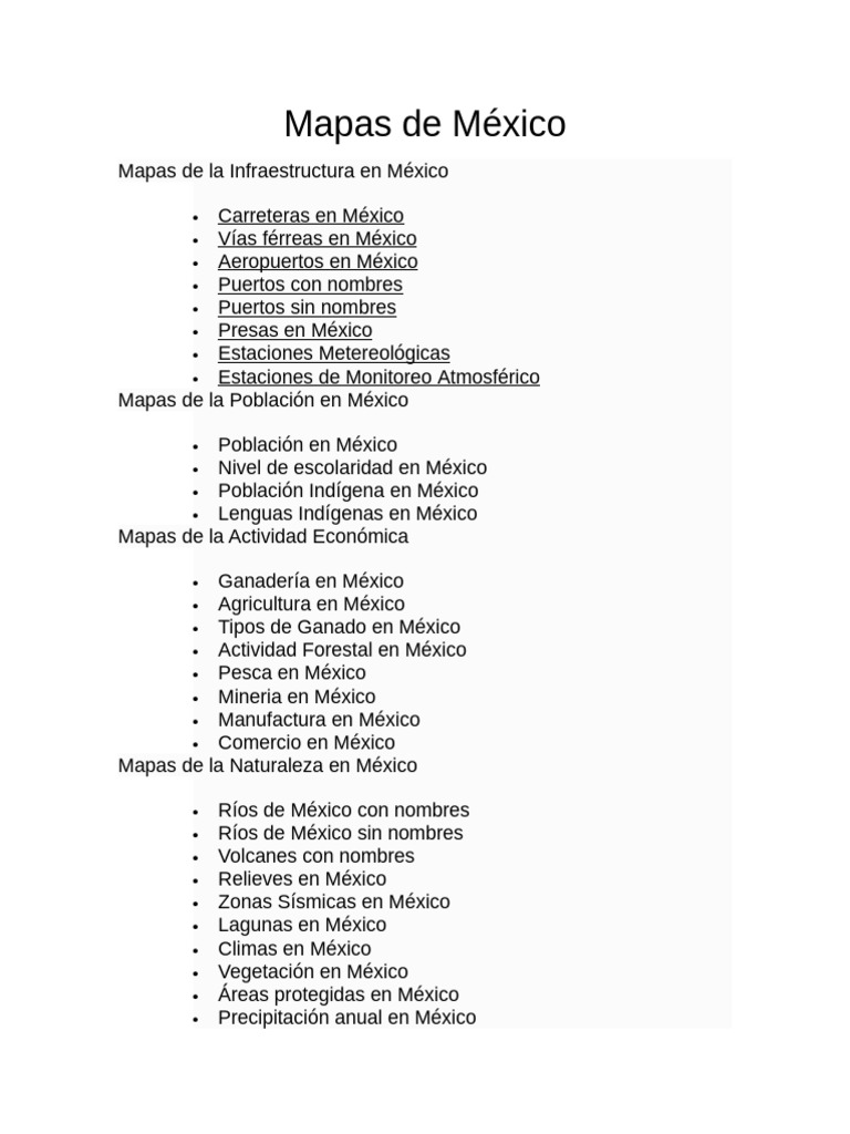 Mapas de México | PDF