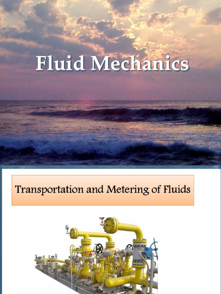 Transportation and metering of fluids | PDF