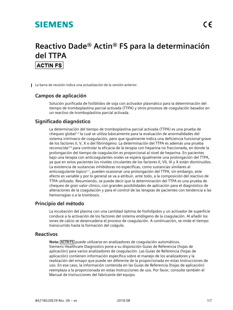 Inserto Actin FS | PDF