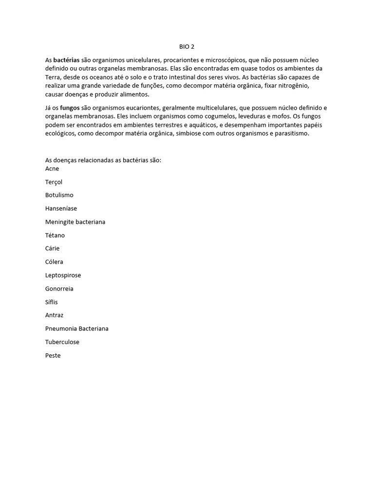 Bio 2 | PDF