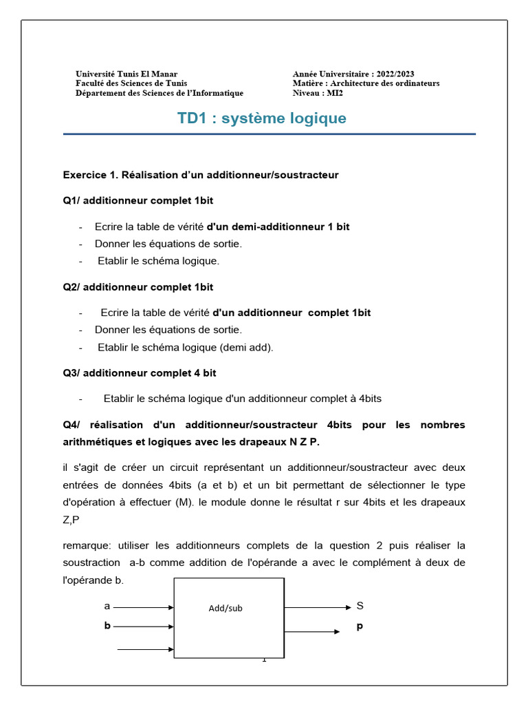 CRG td1 | PDF | Teaching Methods & Materials