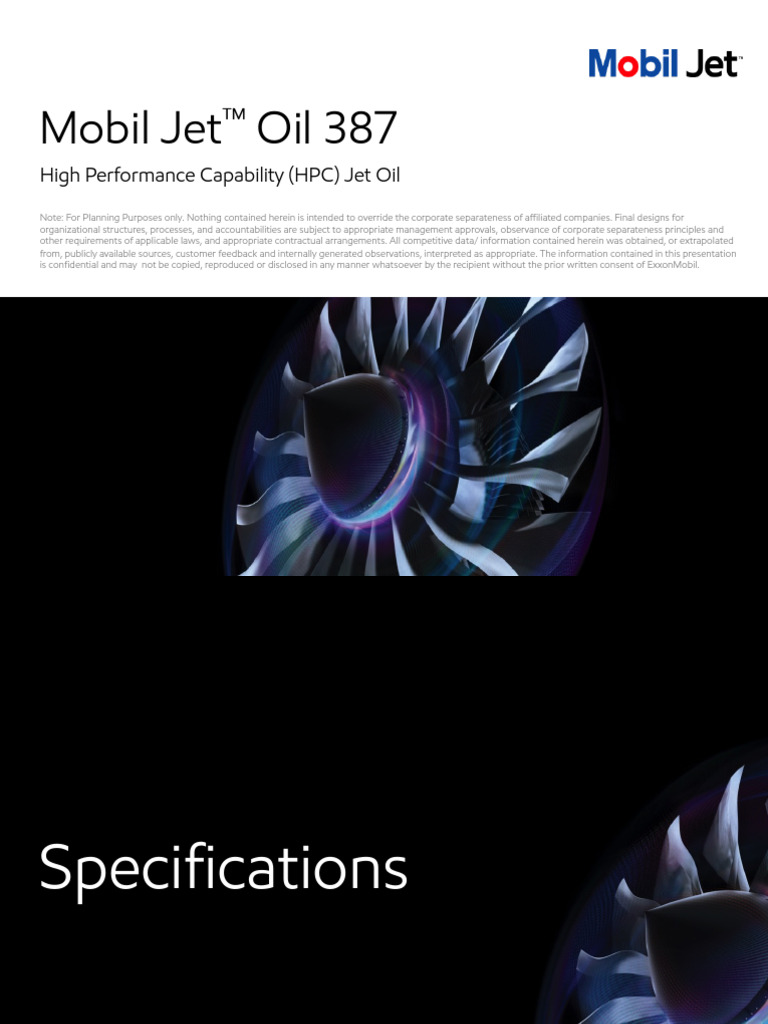 Distributor Training - Mobil Jet Oil 387 | PDF