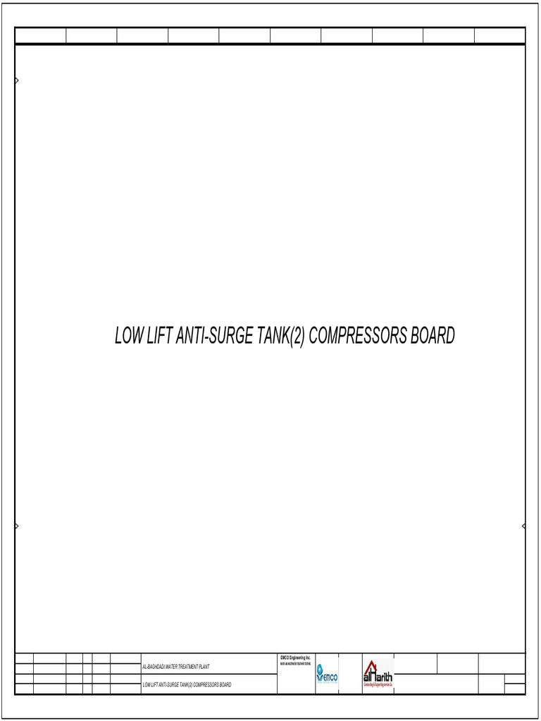 Low Lift Anti-Surge Tank (2) Compressors Board | PDF