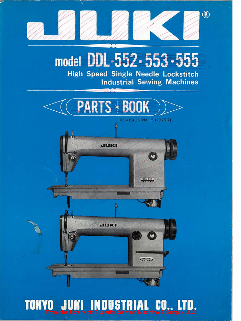 Juki DDL-552, - 553 and - 555 | PDF