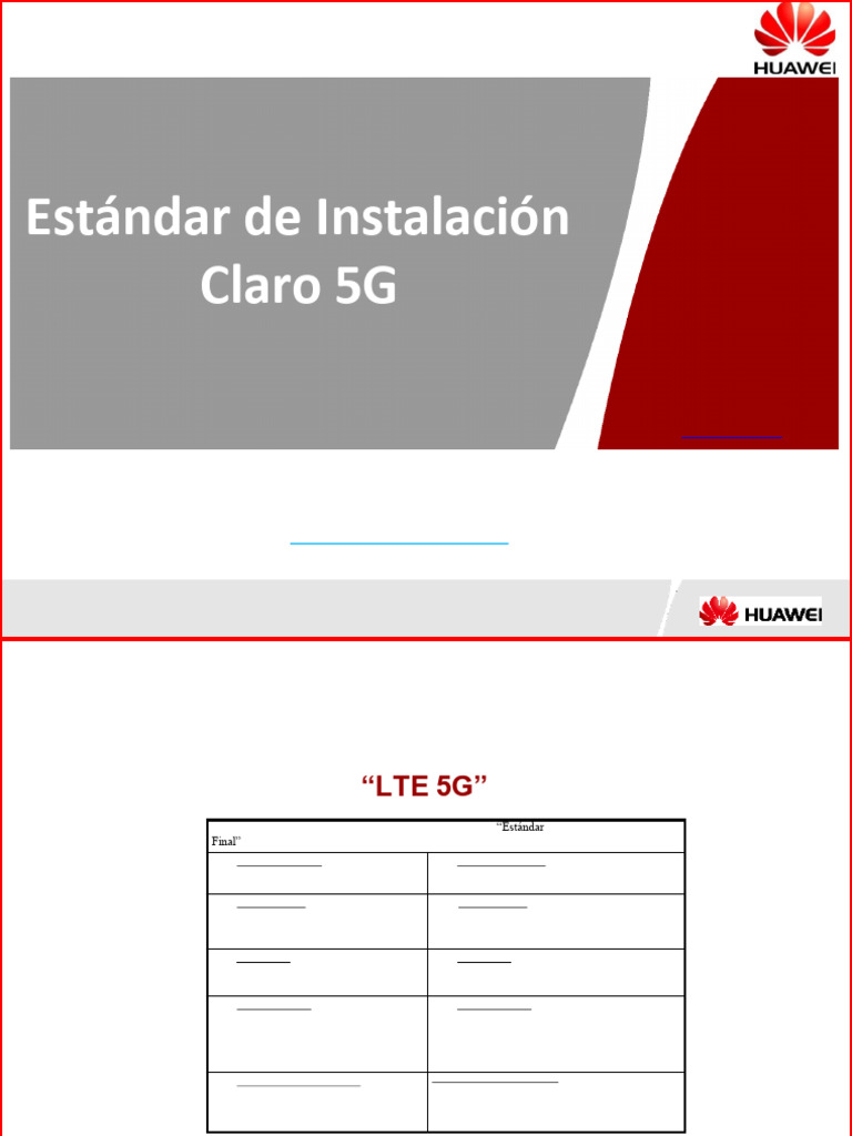 Estandar de Instalacion 5G - CLARO - v2 2020 - 125156 | PDF