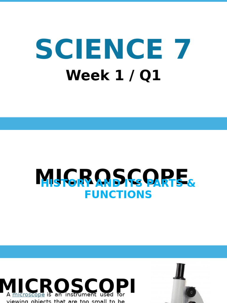 Week 1 Microscope | PDF