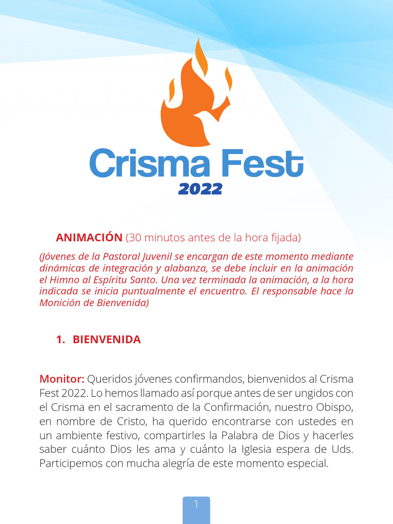 Folleto Crisma Fest - 2022 | PDF
