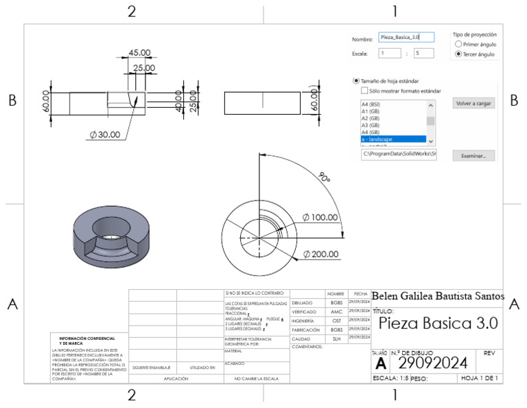 Pieza Basica ISO 3.0 | PDF