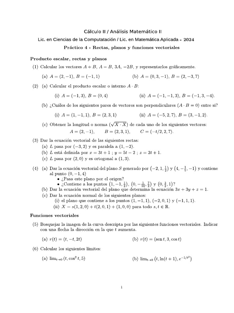 Práctico 4 calculo | PDF