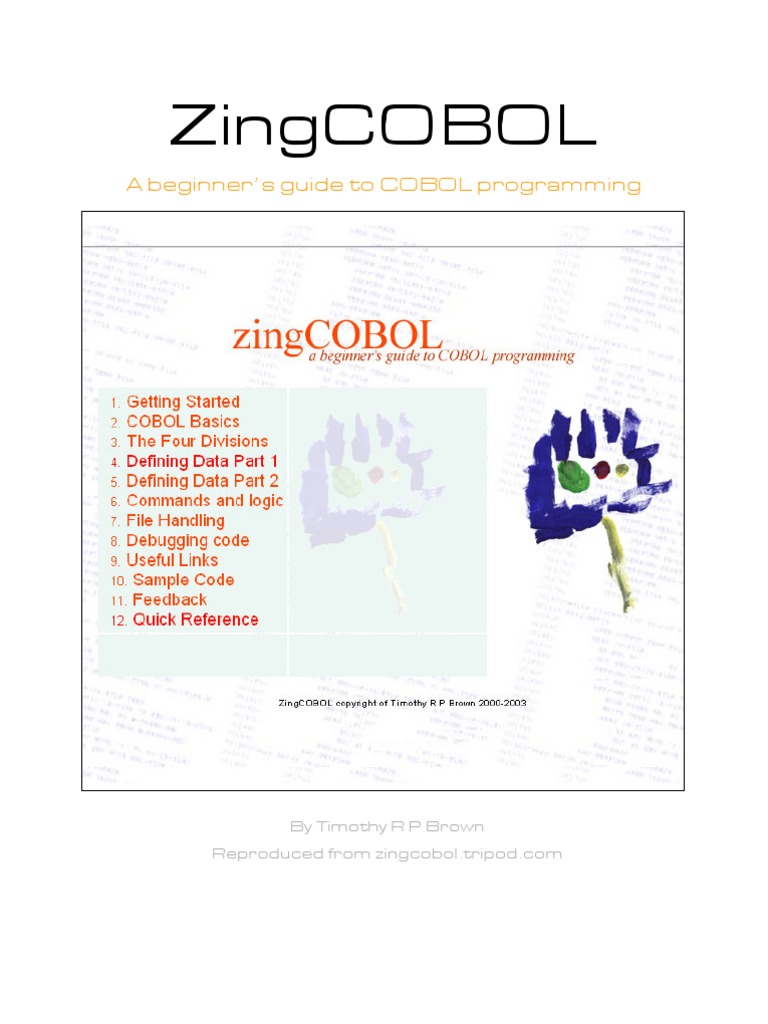 A Beginner's Guide To COBOL Programming | PDF | Subroutine | Data Type